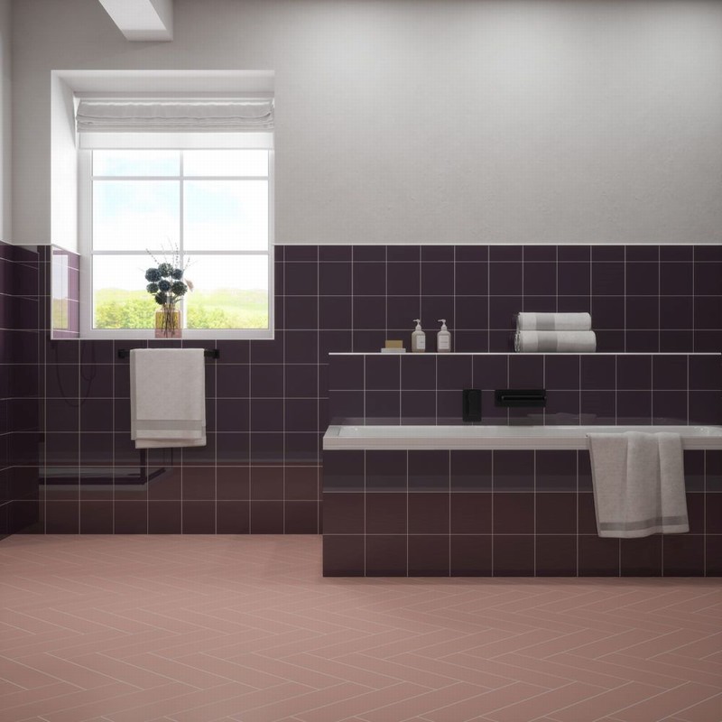 JTT Flare Glaze Ceramic Wall Tile Iris Gloss 100x100x6.5mm - Giant Floors